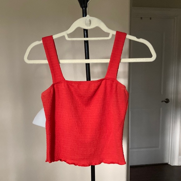 Paper Crane | Tops | Paper Crane Red Crop Tank | Poshmark